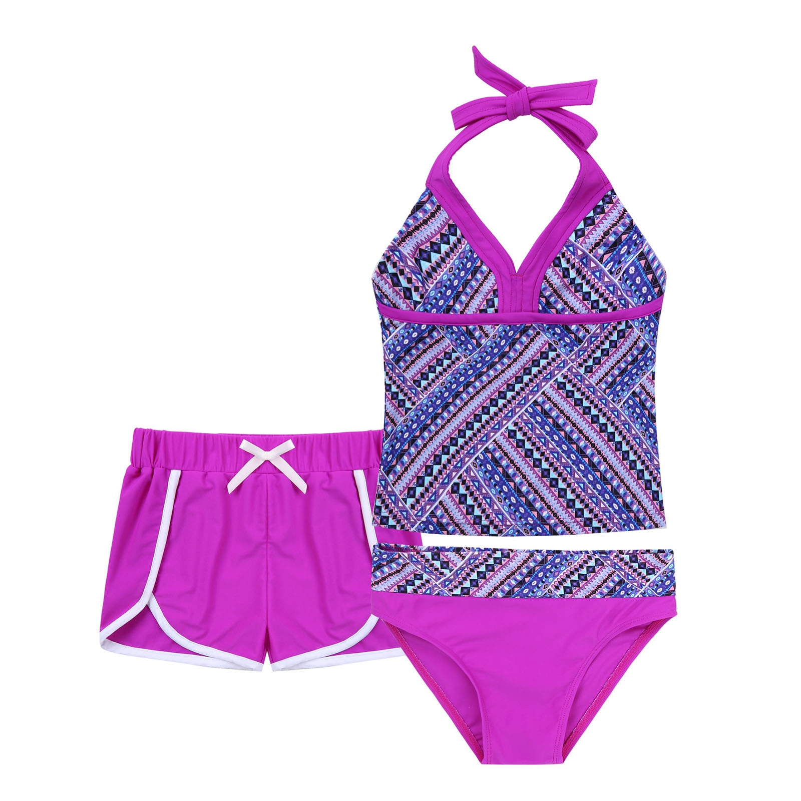 TiaoBug Summer Kids Girls 3Pcs Print Swimming Suit... – Grandado