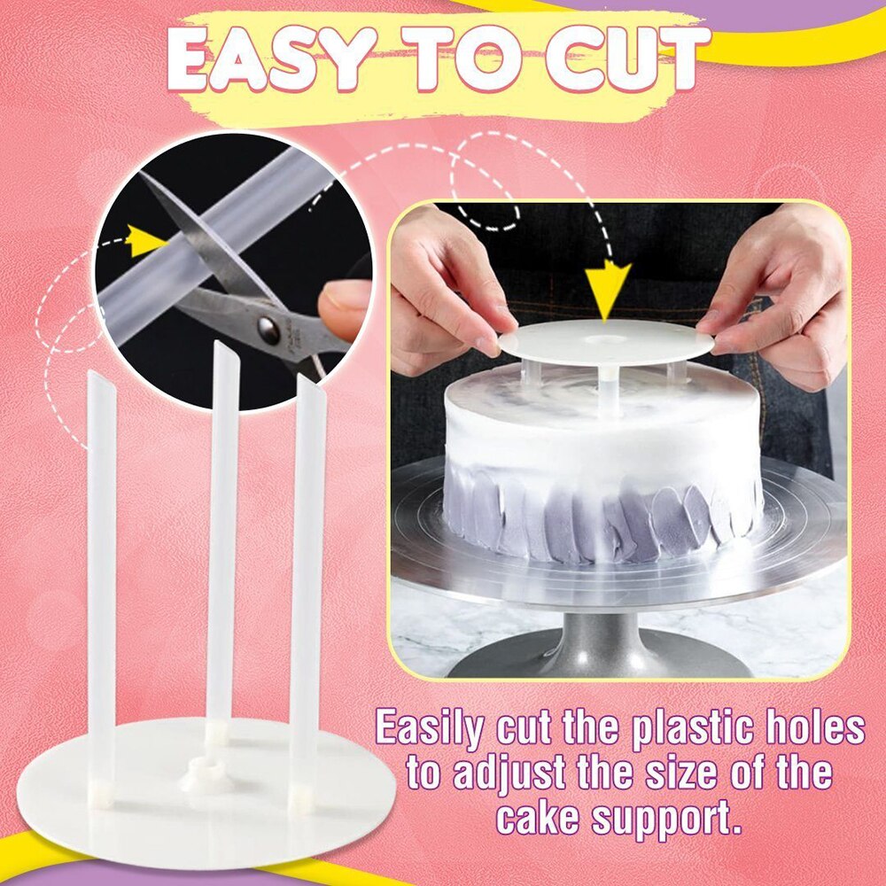 Multi-Layer Cake Support Set Round Dessert Shelf C... – Vicedeal