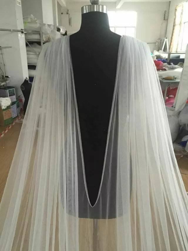 Cathedral Length Bridal Cape Cloak Lace Long Weddi... – Grandado