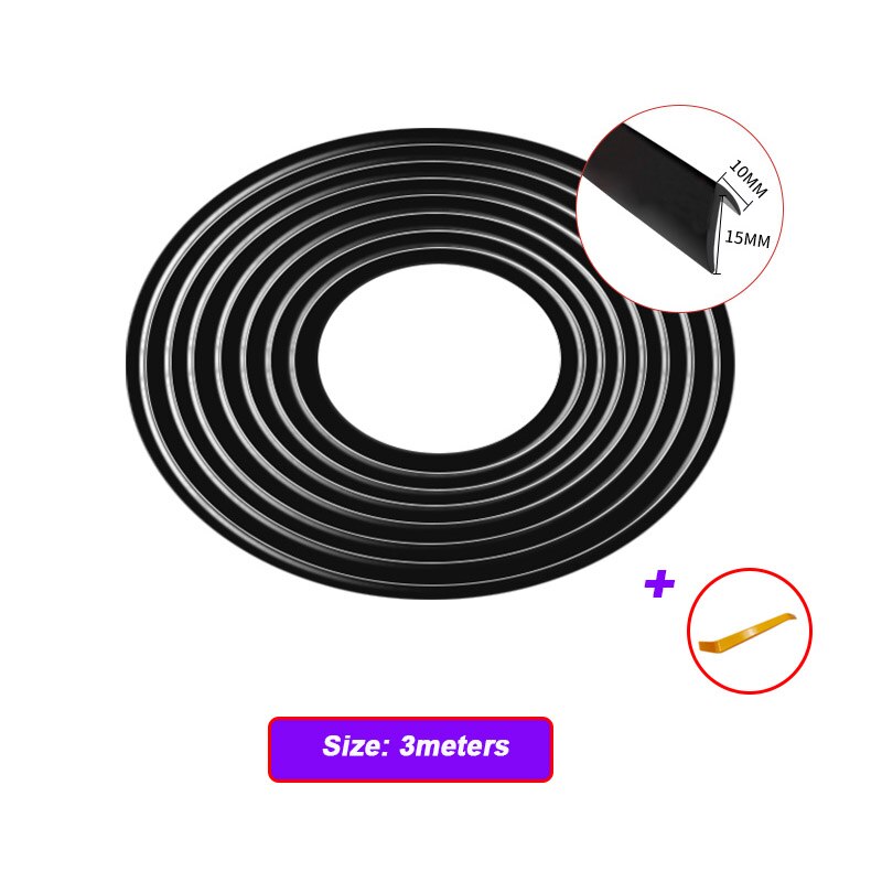 Car Styling DIY 1M 2M 3M 4MUniversal Rubber V Type... – Vicedeal