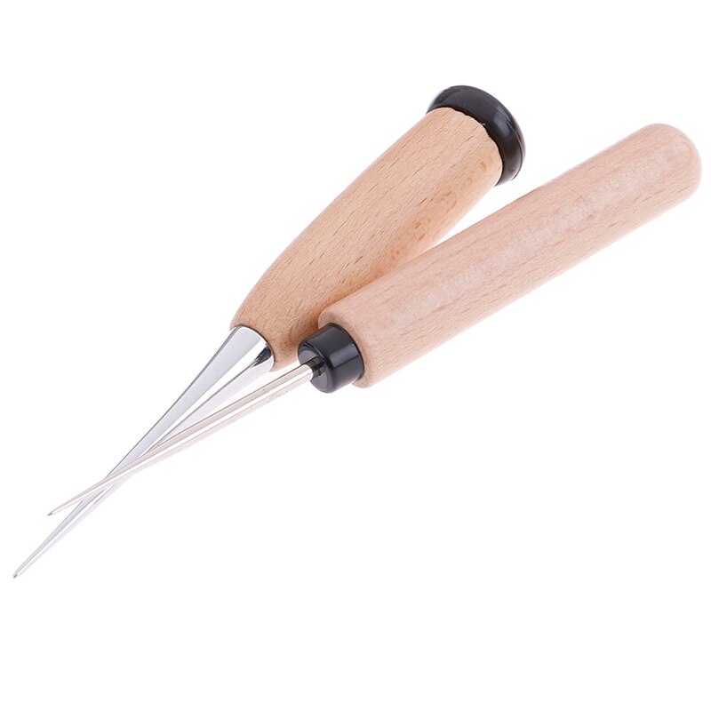 Leather Craft Awl Tool Hole Maker Wooden Handle Se... – Vicedeal