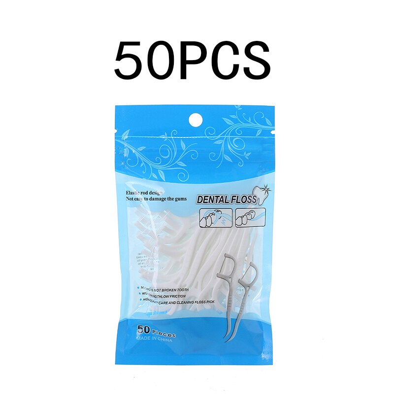 50/100pcs Dental Floss Flosser Picks Toothpicks Te... – Vicedeal