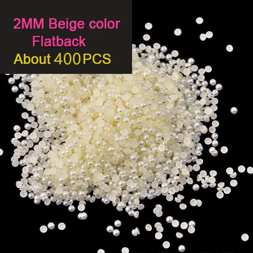 2mm,3mm,4mm,5mm,6mm, abs imiterede perler halvrun... – Grandado
