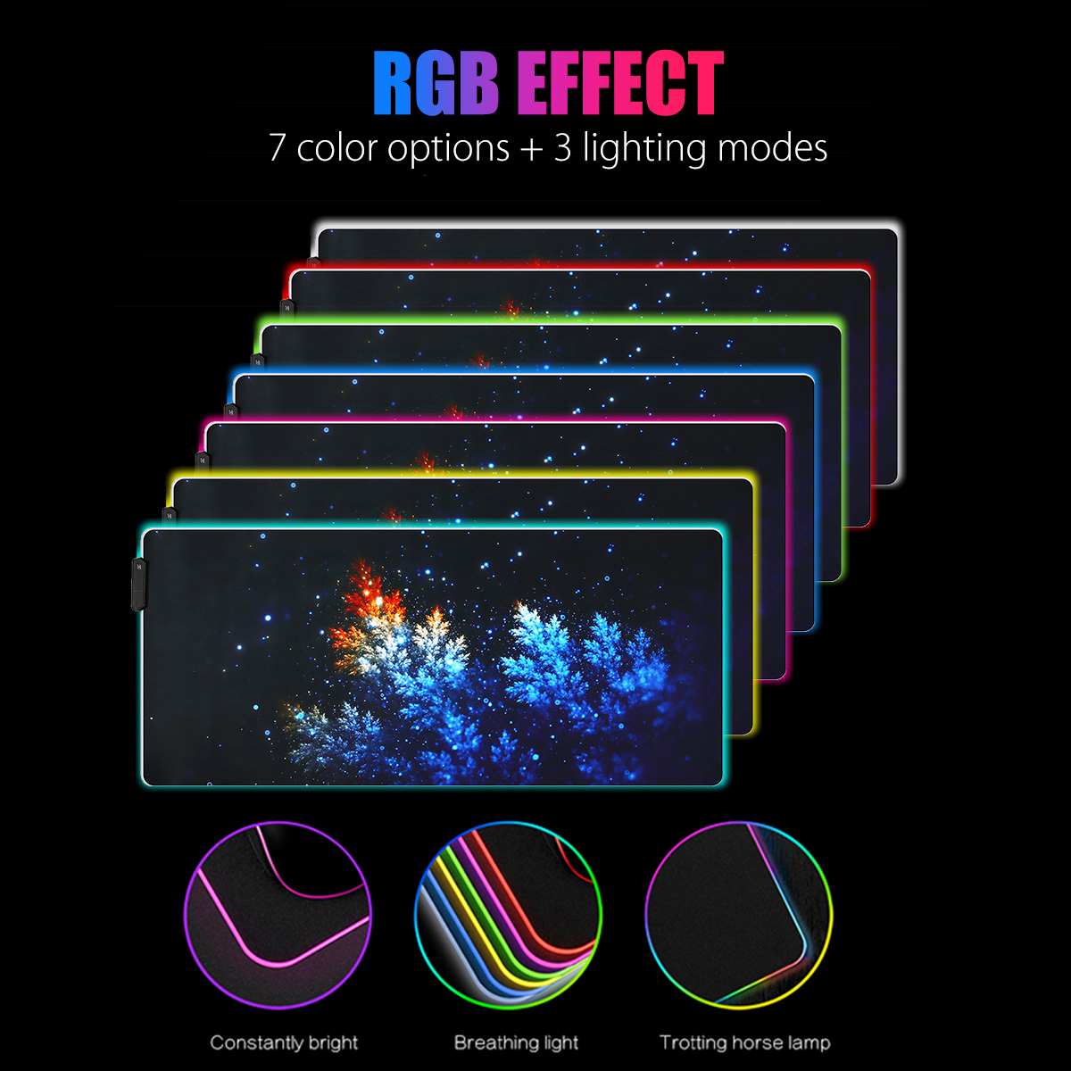 LED RGB Gaming Mouse Pad Large Gamer Mousepad USB ... – Grandado