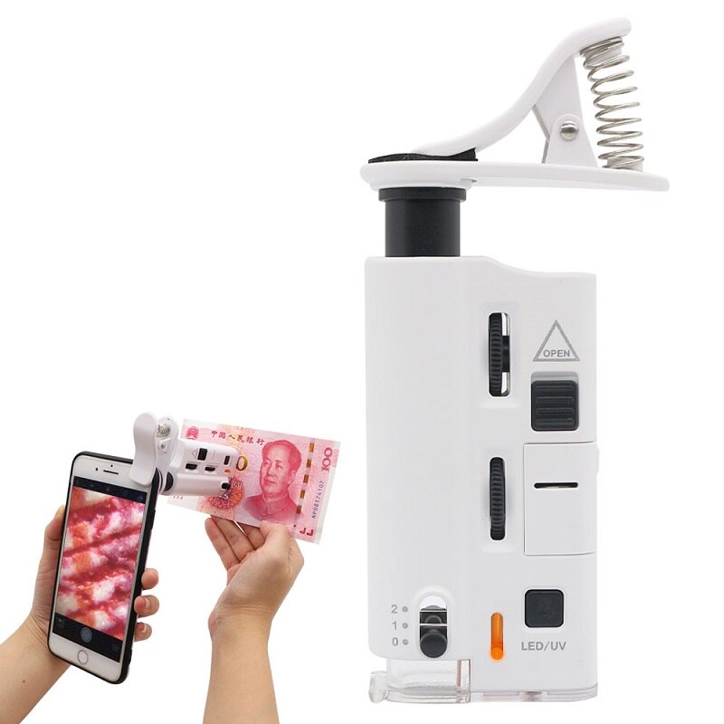 60X-100X Mini Microscope Portable Universal Clip M... – Vicedeal