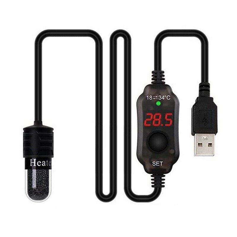 Chauffe-Aquarium 5V 2A 10W, USB, Submersible, chau... – Grandado