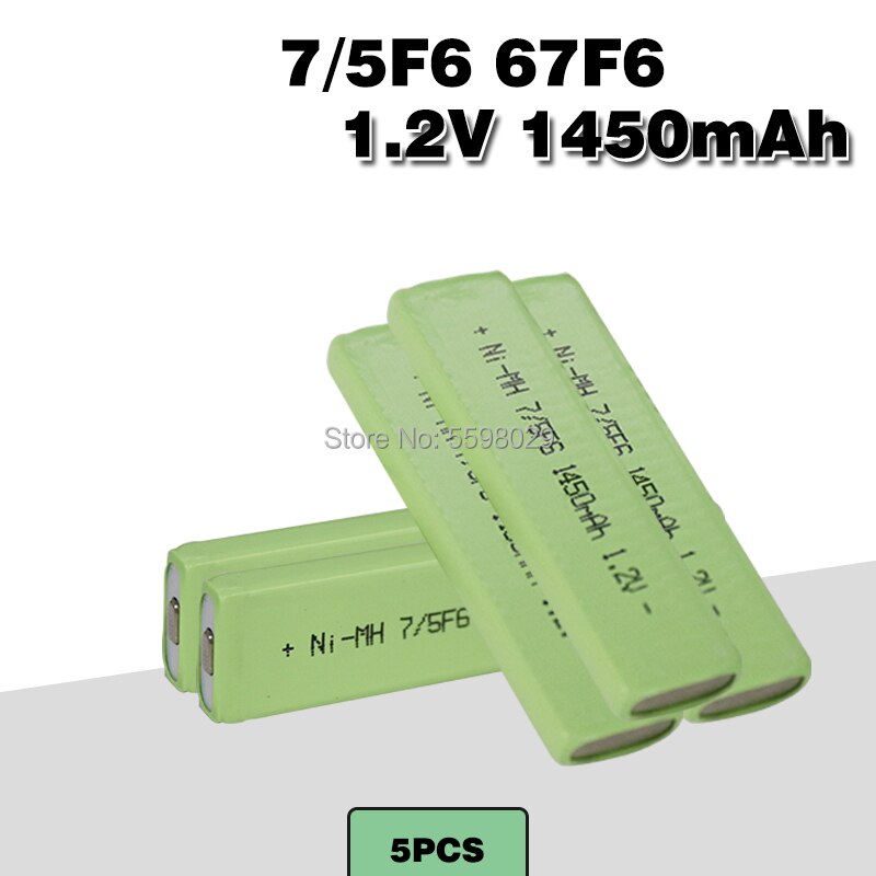 1.2V Ni-Mh rechargeable 7/5F6 battery 67F6 1450mAh... – Vicedeal