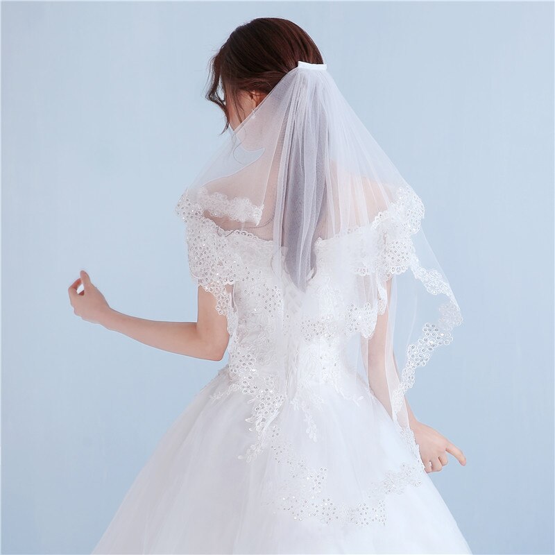 Kurze Schleier Hochzeit Für Frauen Weiß Elfenbein ... – Grandado