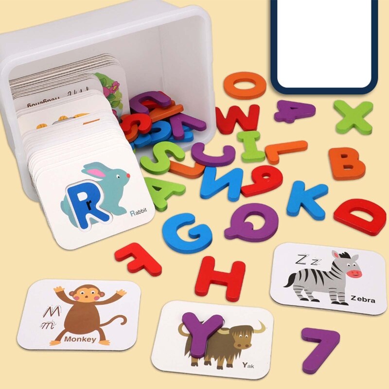 Alphanumeric Matching Cognitive Card Set Double Si... – Vicedeal