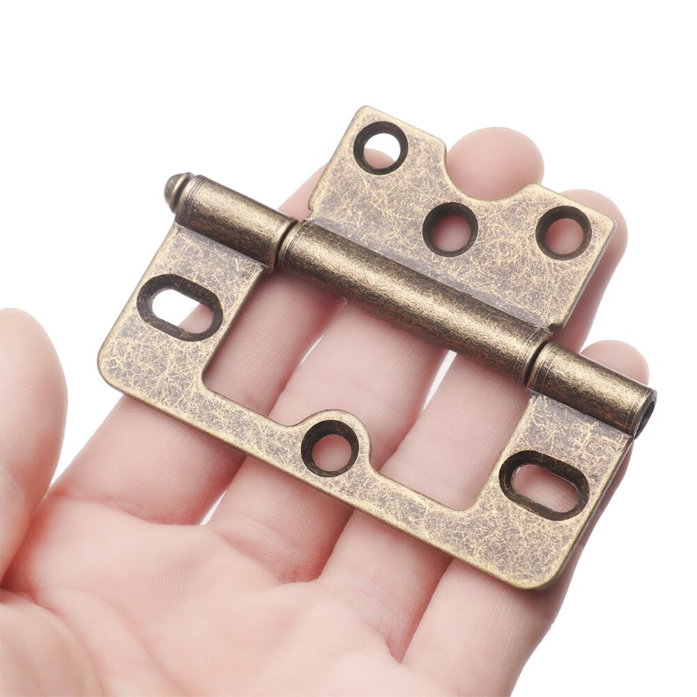 1Pair 3 Inch Iron Flush Door Hinges Folded Connect... – Grandado