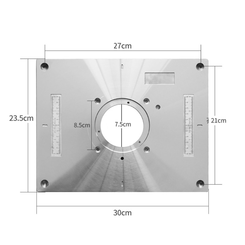 85x85mm Aluminum Router Table Insert Plate Electri... – Grandado