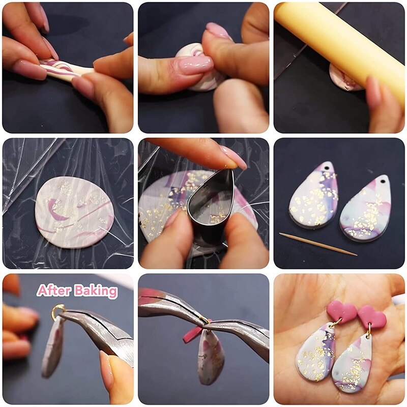 24Pcs Polymer Clay Cutters Polymer Clay Tool Kit C... – Vicedeal
