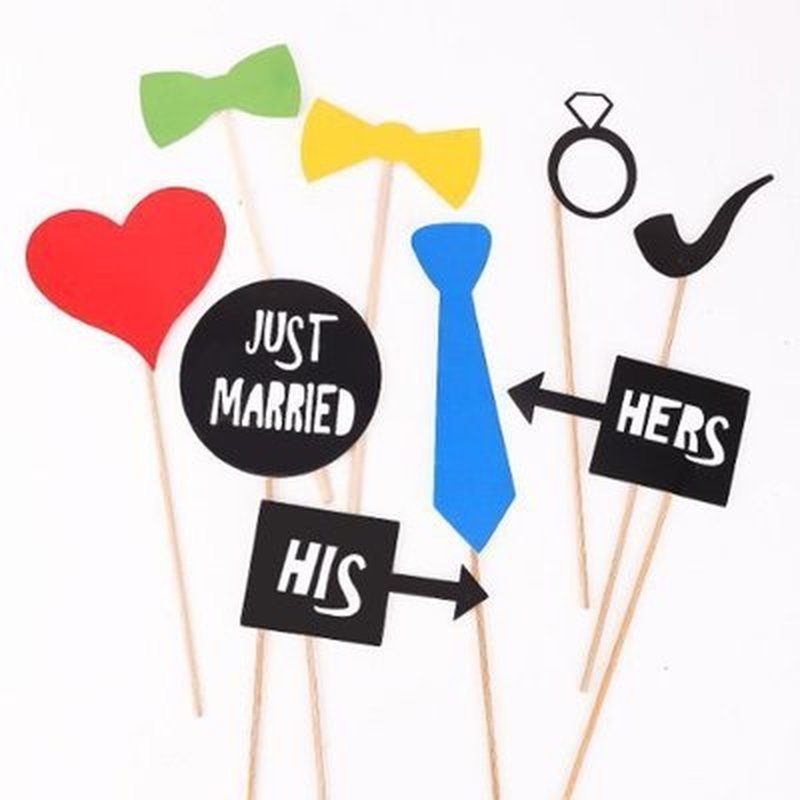 31pc/Set Party Photo Booth Props Wedding Photo Boo... – Grandado