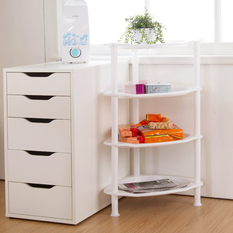 4 Tiers Corner Caddy Shelf Storage Rack Stand Orga... – Vicedeal