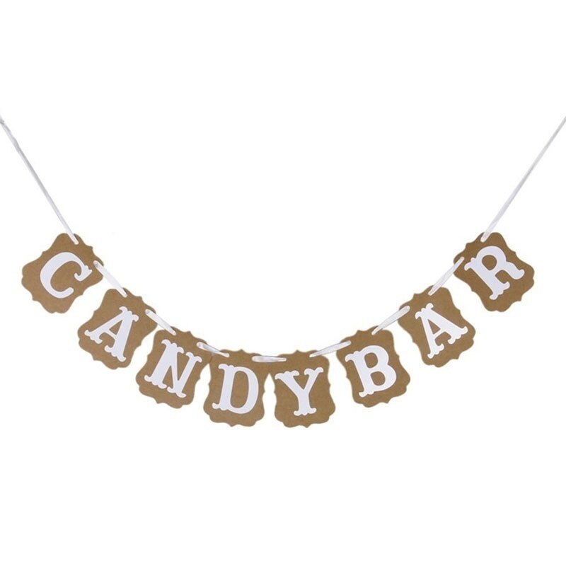Wedding Banner Candy Bar Card Sign Bunting Banner ... – Grandado