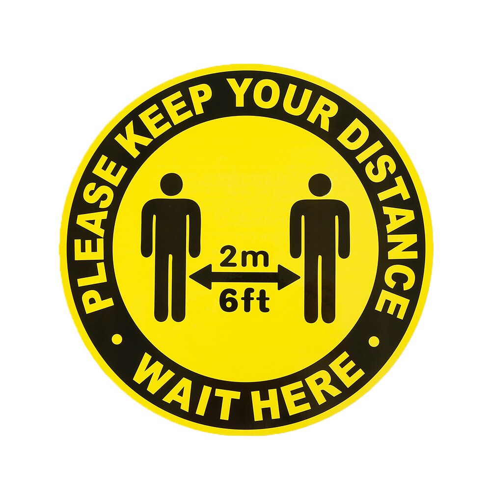 10pcs Social Distancing Sticker Notice Keep Distan... – Vicedeal