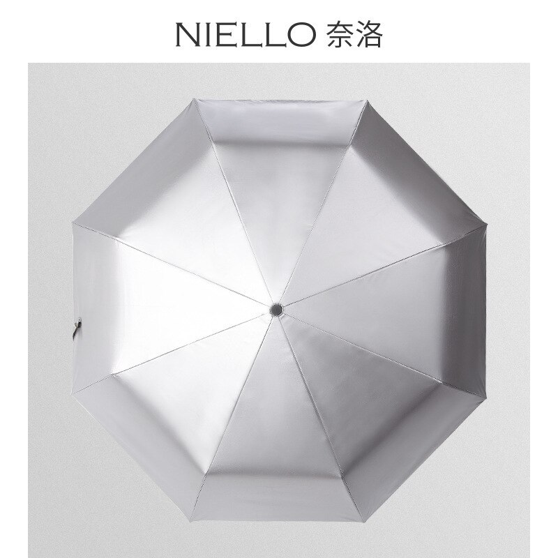 UPF50 + Niello Double Titanium Silver Umbrella Thr... – Grandado