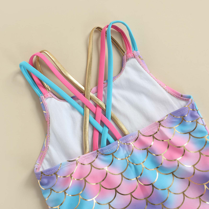 Princess Girls Swimsuit Summer Straps Sleeveless S... – Grandado