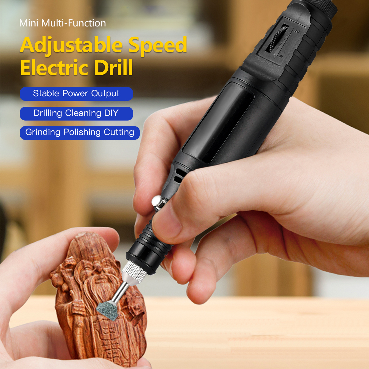 Mini taladro eléctrico de velocidad Variable, plum... – Grandado