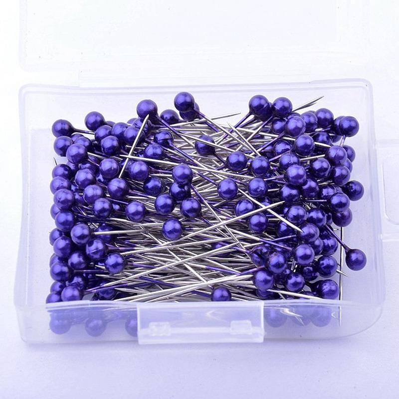 100Pcs Kleurrijke Ronde Parel Hoofd Spelden Naalde... – Vicedeal