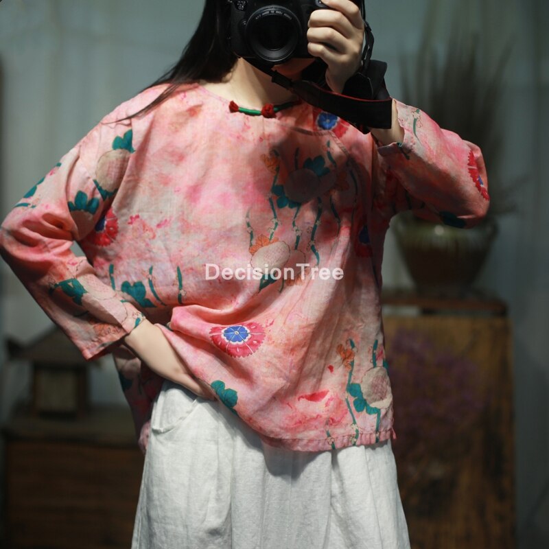 2022 chinese traditional top qipao shirt woman che... – Grandado