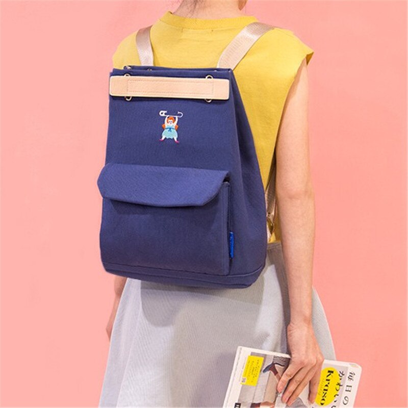 Bentoy Geborduurde Canvas Rugzak Kawaii Preppy Sti... – Grandado