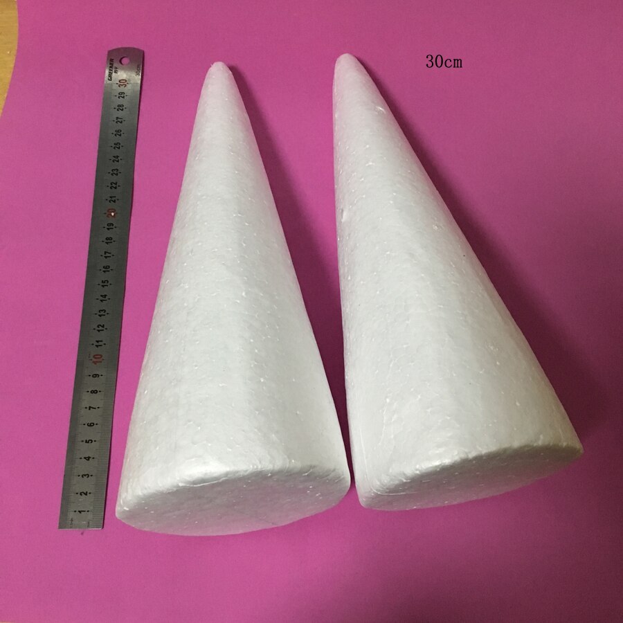 Styrofoam cones 30-32cm/6pcs Foam Cone, Polystyren... – Vicedeal