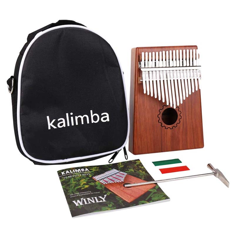 17 Toetsen Kalimba Duim Piano Draagbare Mahonie Ho... – Vicedeal