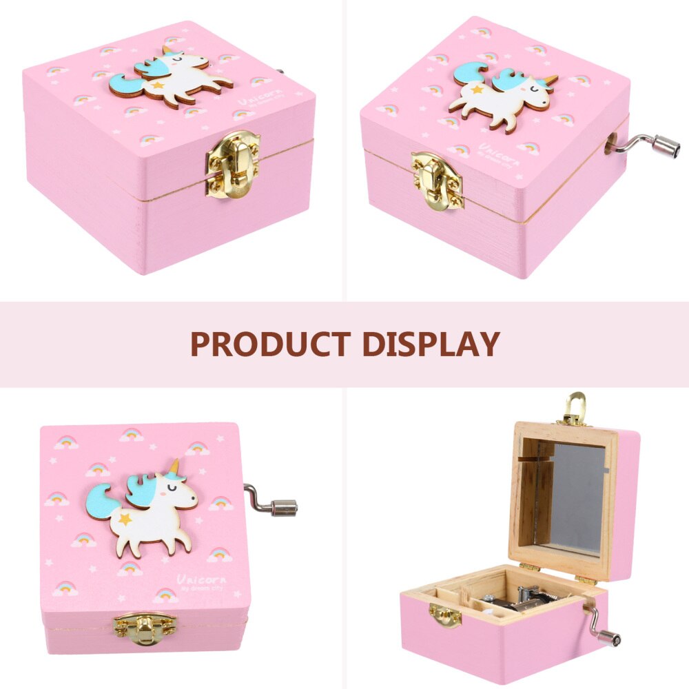 1Pc Mini Manual Movement Box Musical Box Wood Craf... – Grandado