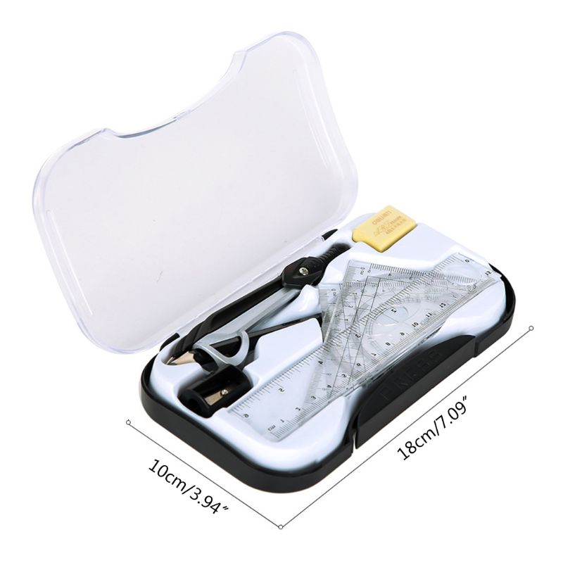 7pcs/set Math Geometry Protractor Drawing Compass ... – Grandado