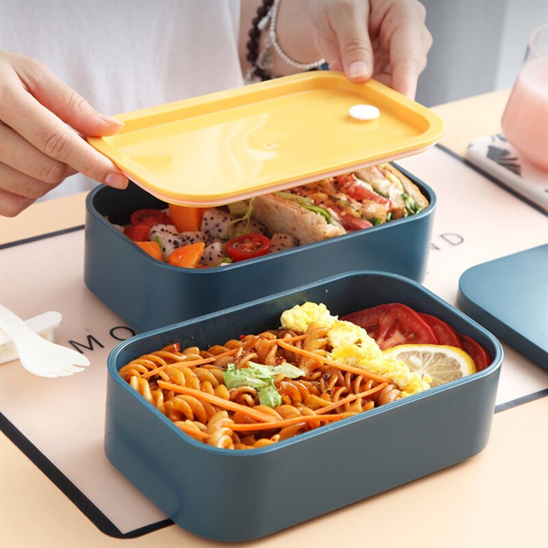 INS Nordic style double-layer Japanese lunch box n... – Grandado