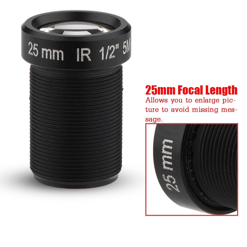 25mm CCTV Camera Lens Super Clear 5 Million Pixels... – Grandado