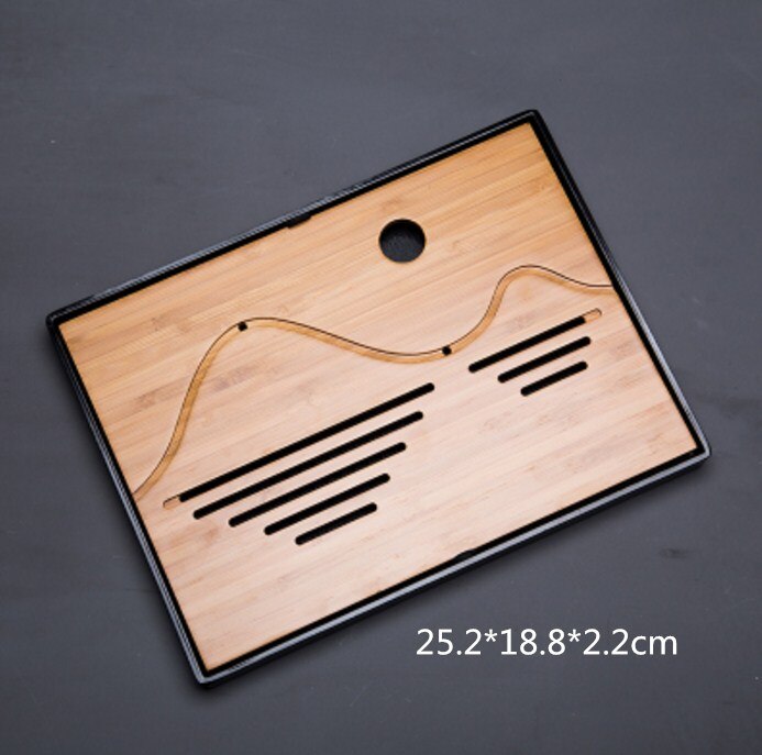 Wooden Round Serving Tray Wood Plate Tea Food Dish... – Grandado