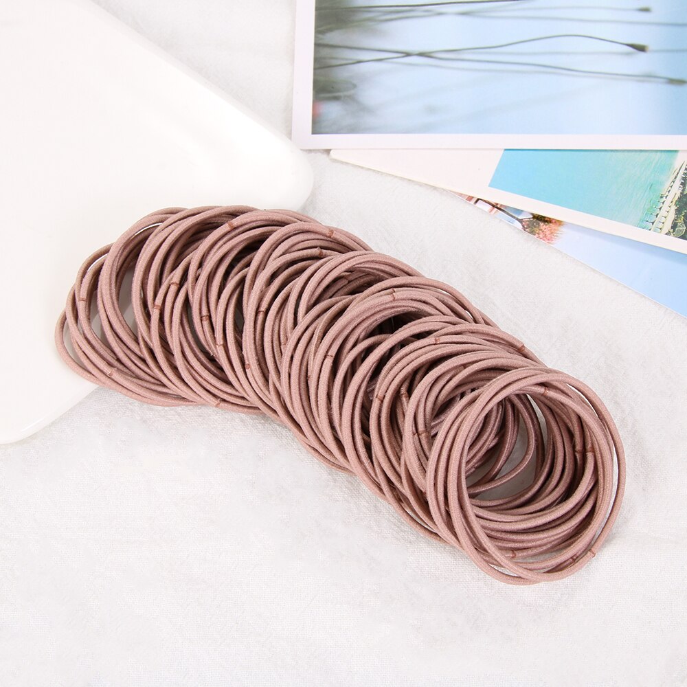 100 stks/set Elastische Rubber Hair Ties Band Rope... – Grandado