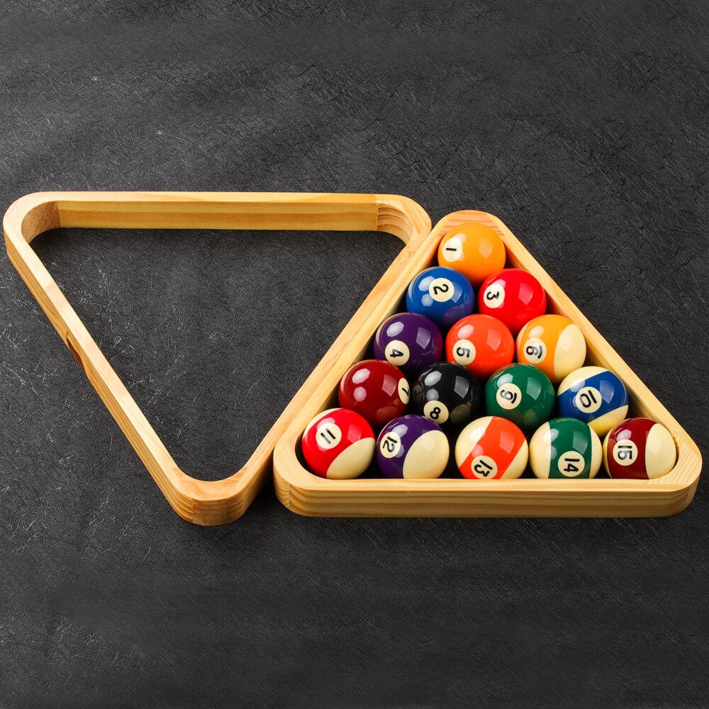 Solid Wood Triangle Rack Snooker Pool Billiards Tr... – Grandado
