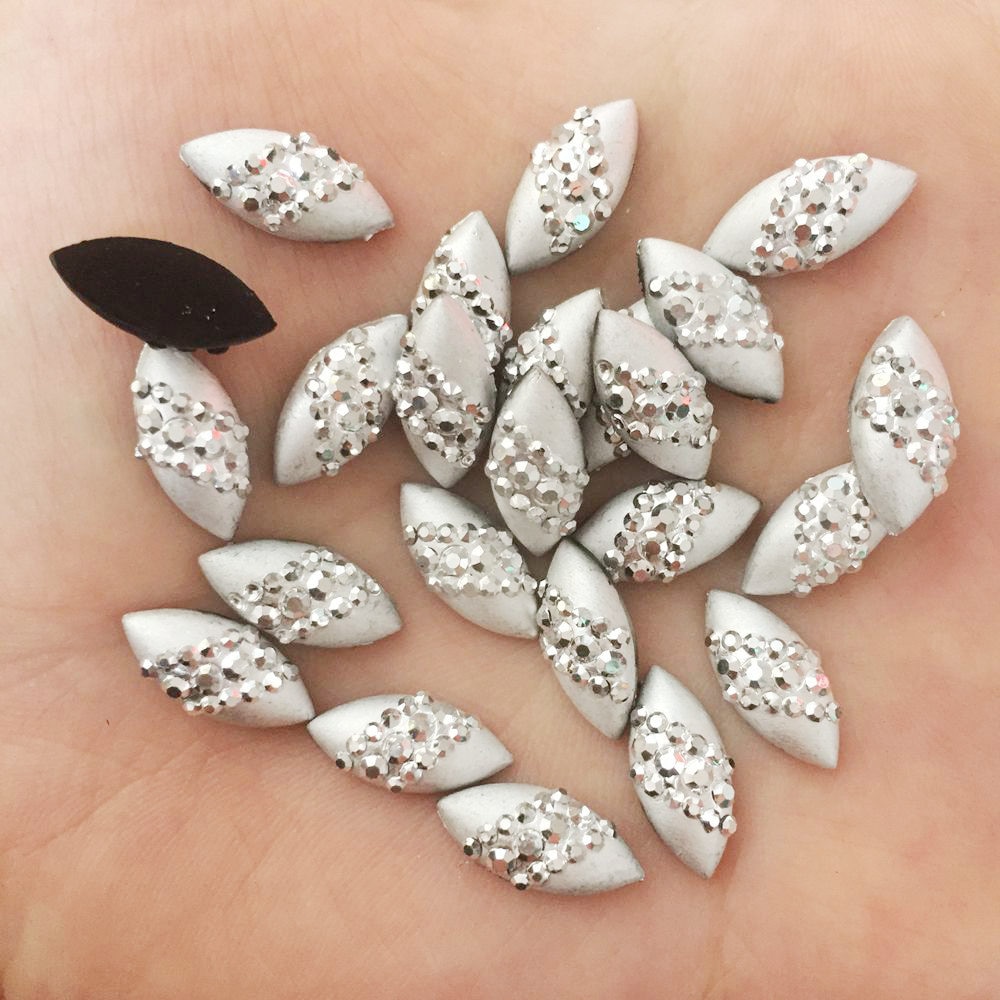 100 stk 7*15mm kattødu harpiks hesteødu flatback r... – Grandado