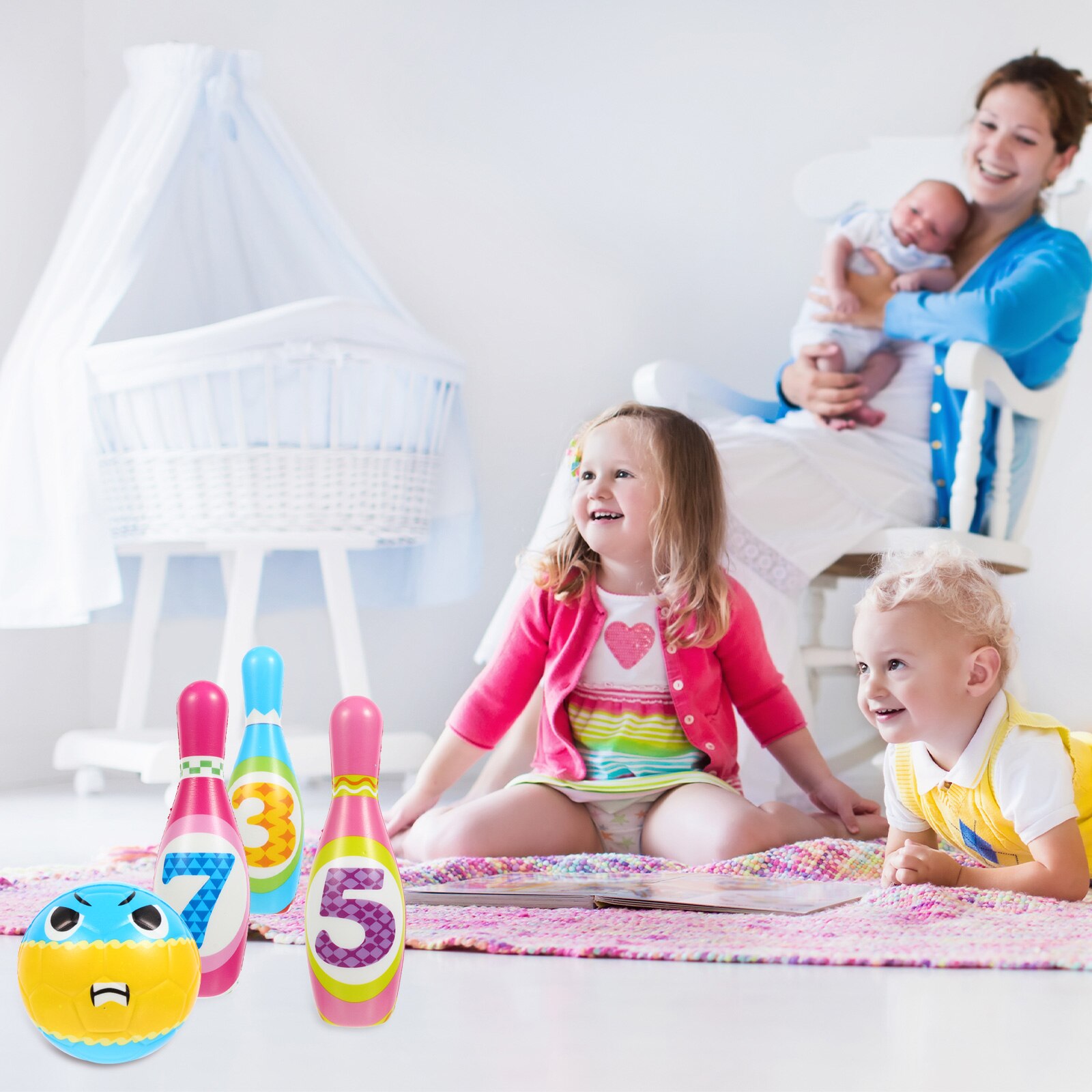 1 Set Colorful Bowling Ball Kit Indoor Outdoor Spo... – Grandado