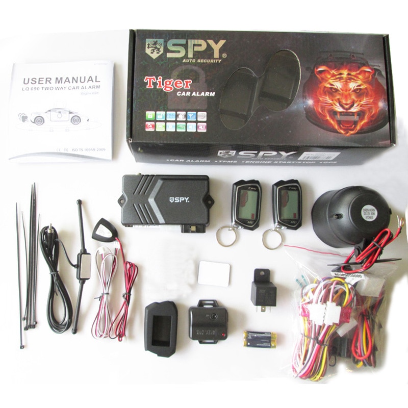 SPY universal two way car alarm system LCD remote ... – Vicedeal