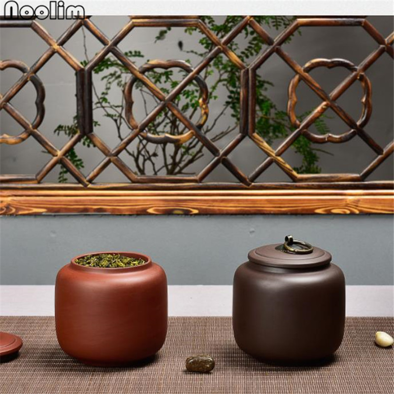 Yixing Handmade Purple Clay Spice Jar Sealed Candy... – Grandado