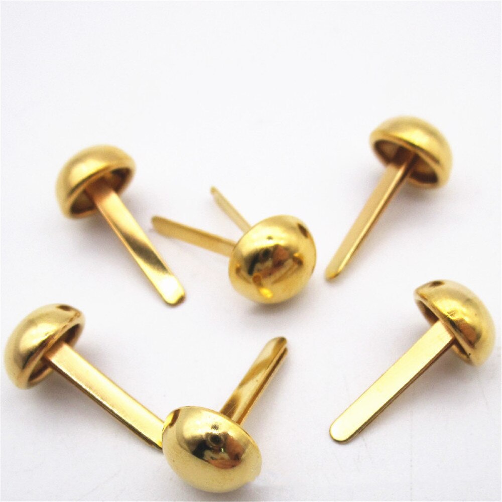 500Pcs Paper Fasteners Gold Brads Round Fasteners ... – Grandado