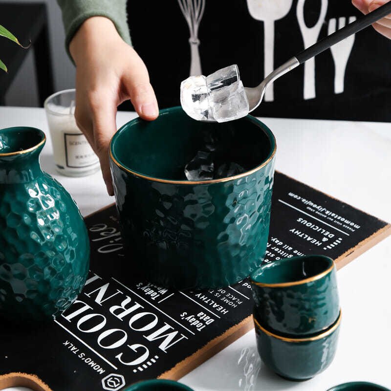 Luxury 8-piece Set of Ceramic Wine Pot White Wine ... – Vicedeal