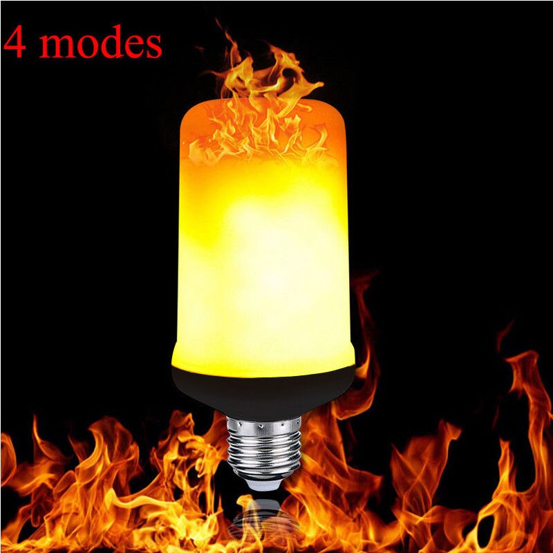 4 modi E27/26 LED Vlam Effect Fire Gloeilamp Flikk... – Grandado