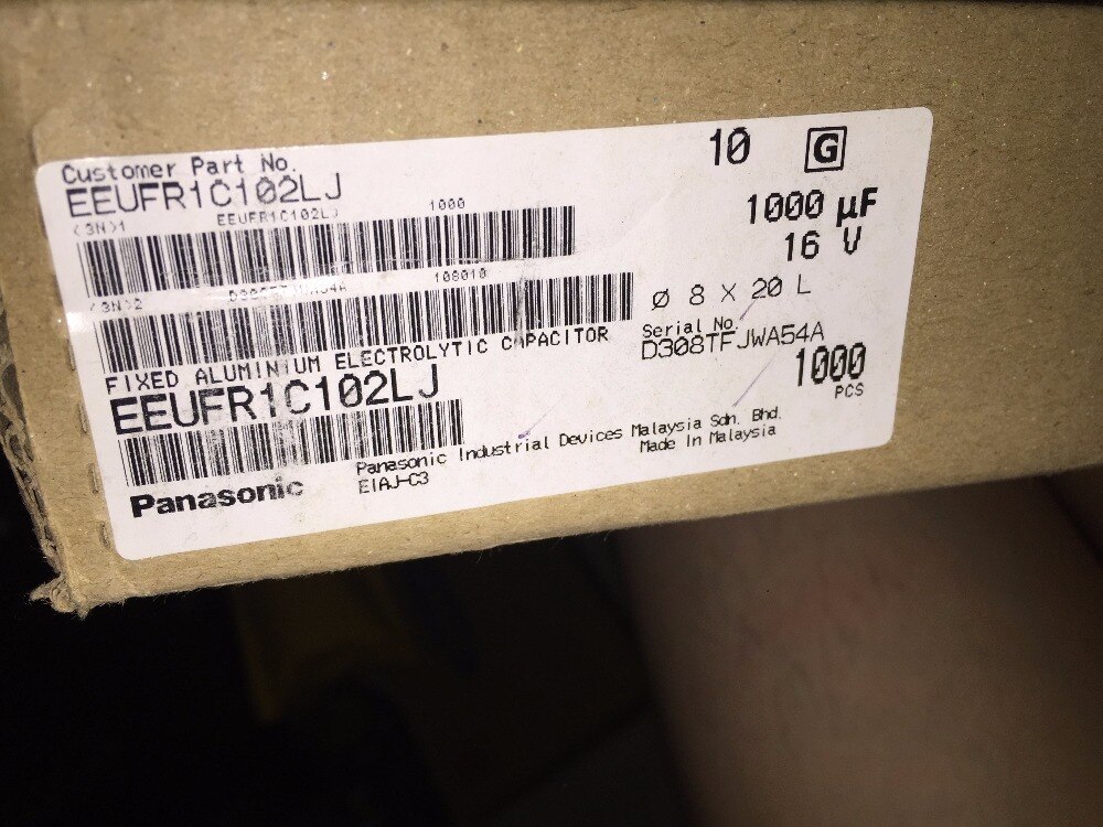 M 50 Stuks Matsushita Elektrische 16V1000UF Fr 8X2... – Grandado