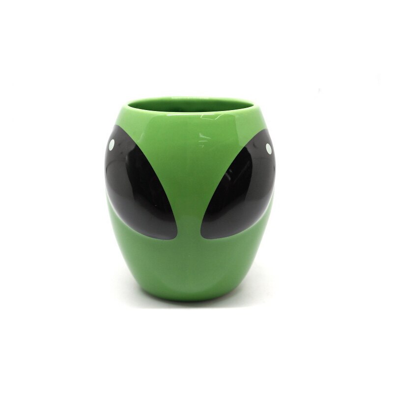 Alien alien modeling mug, green alien coffee milk ... – Grandado