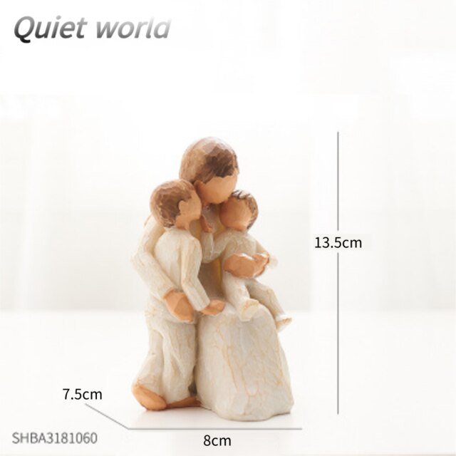 Nordic-style resin a family of three people put up... – Grandado