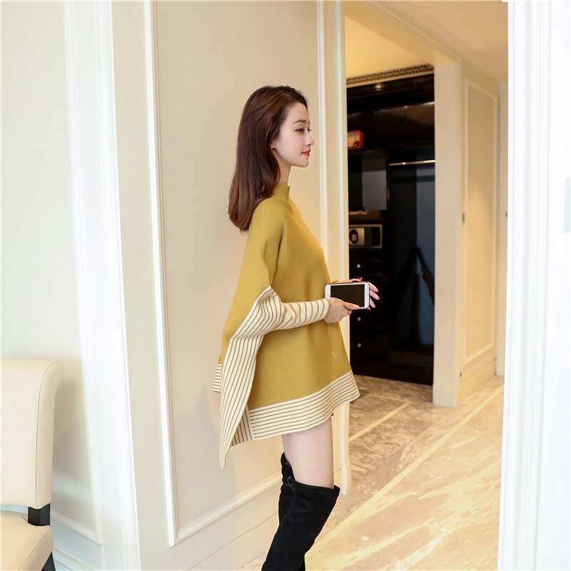 TEXIWAS Winter Split cloak Sweater Pullover Women ... – Grandado