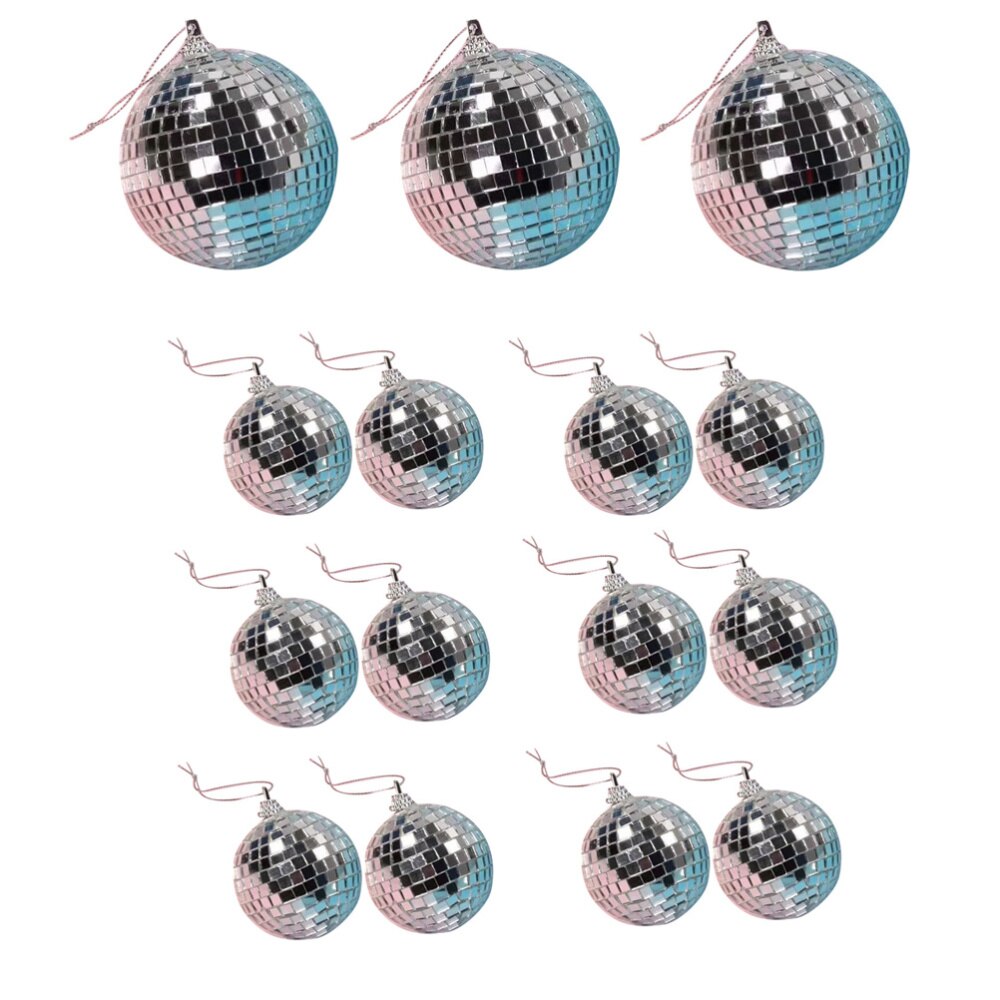 15Pcs Christmas Shiny Classic Beautiful Mirror Bal... – Grandado