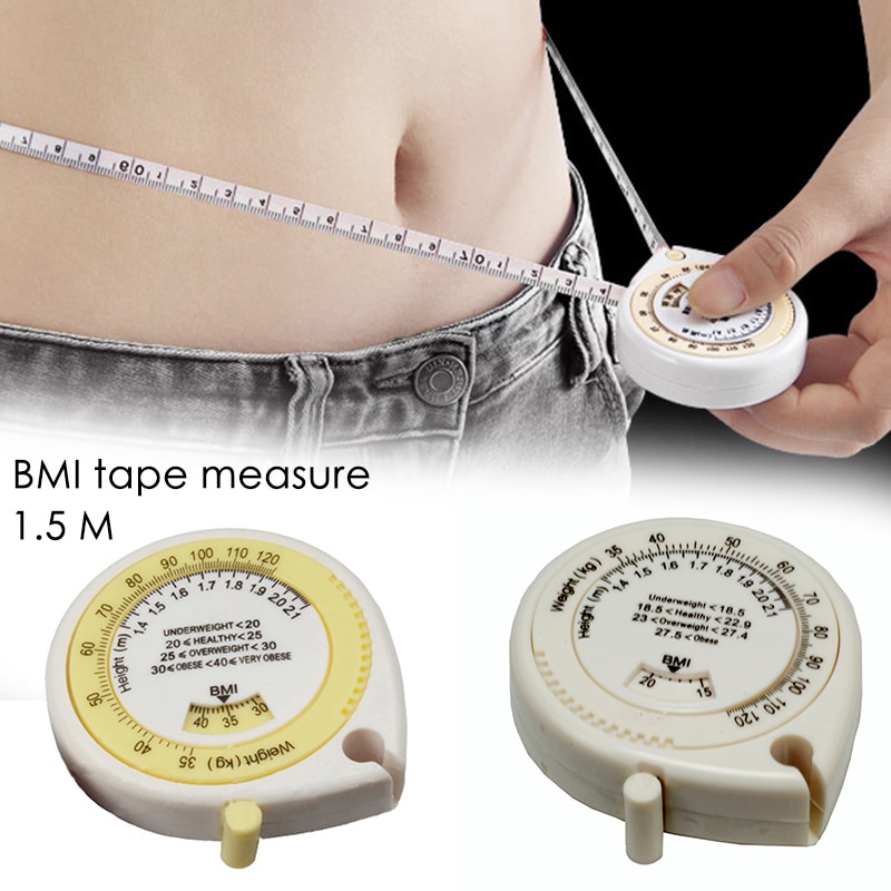 BMI Body Retractable Tape 1.5m Measure Calculator ... – Grandado
