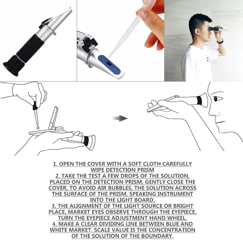 RHB-32ATC Hand Brix-refraktometer Für Zucker Bahre... – Grandado
