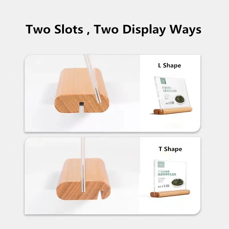 A6 T / L Display Double-sided Table Desktop Acryli... – Grandado